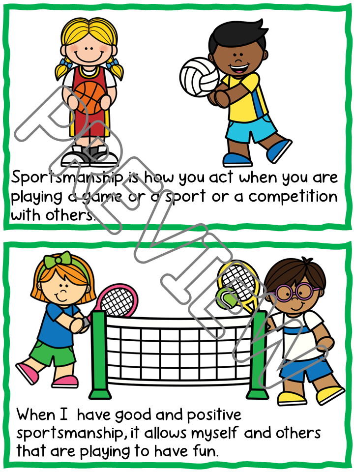 Good Sportsmanship Social Skills Story, Teamwork Visuals | Made By Teachers