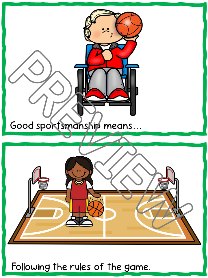 Good Sportsmanship Social Skills Story, Teamwork Visuals | Made By Teachers
