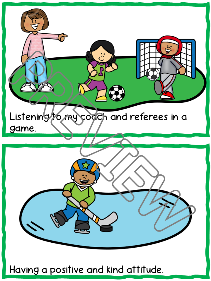Good Sportsmanship Social Skills Story, Teamwork Visuals | Made By Teachers