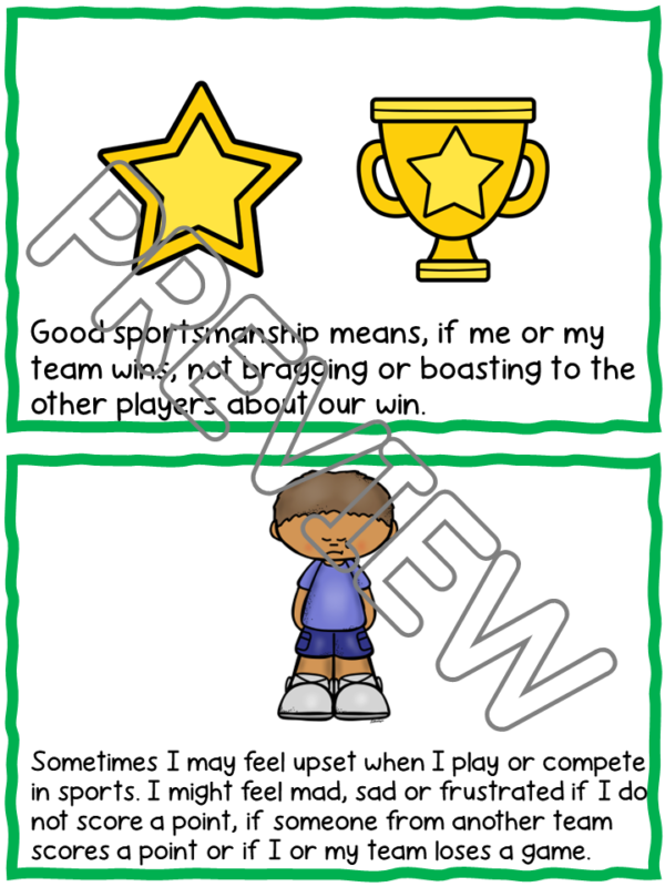 Good Sportsmanship Social Skills Story, Teamwork Visuals | Made By Teachers