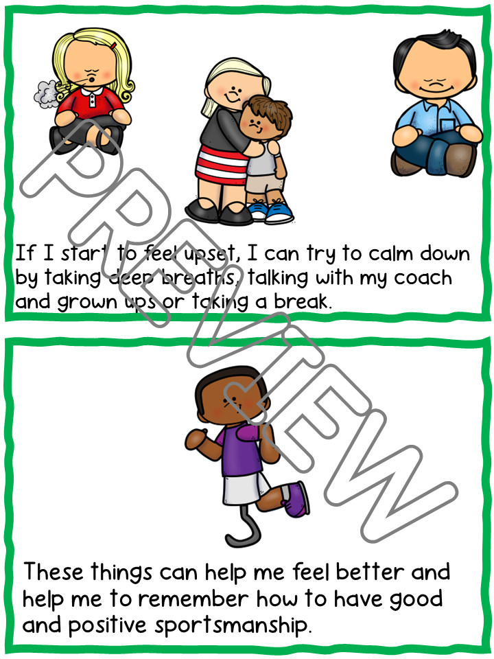 Good Sportsmanship Social Skills Story, Teamwork Visuals | Made By Teachers