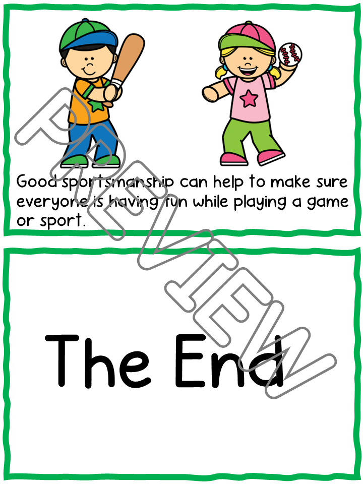 Good Sportsmanship Social Skills Story, Teamwork Visuals | Made By Teachers
