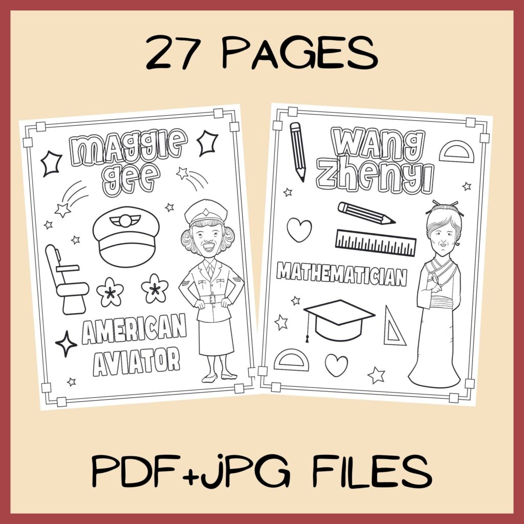 Women's History Month Coloring Sheets | Famous Women In STEM Coloring ...