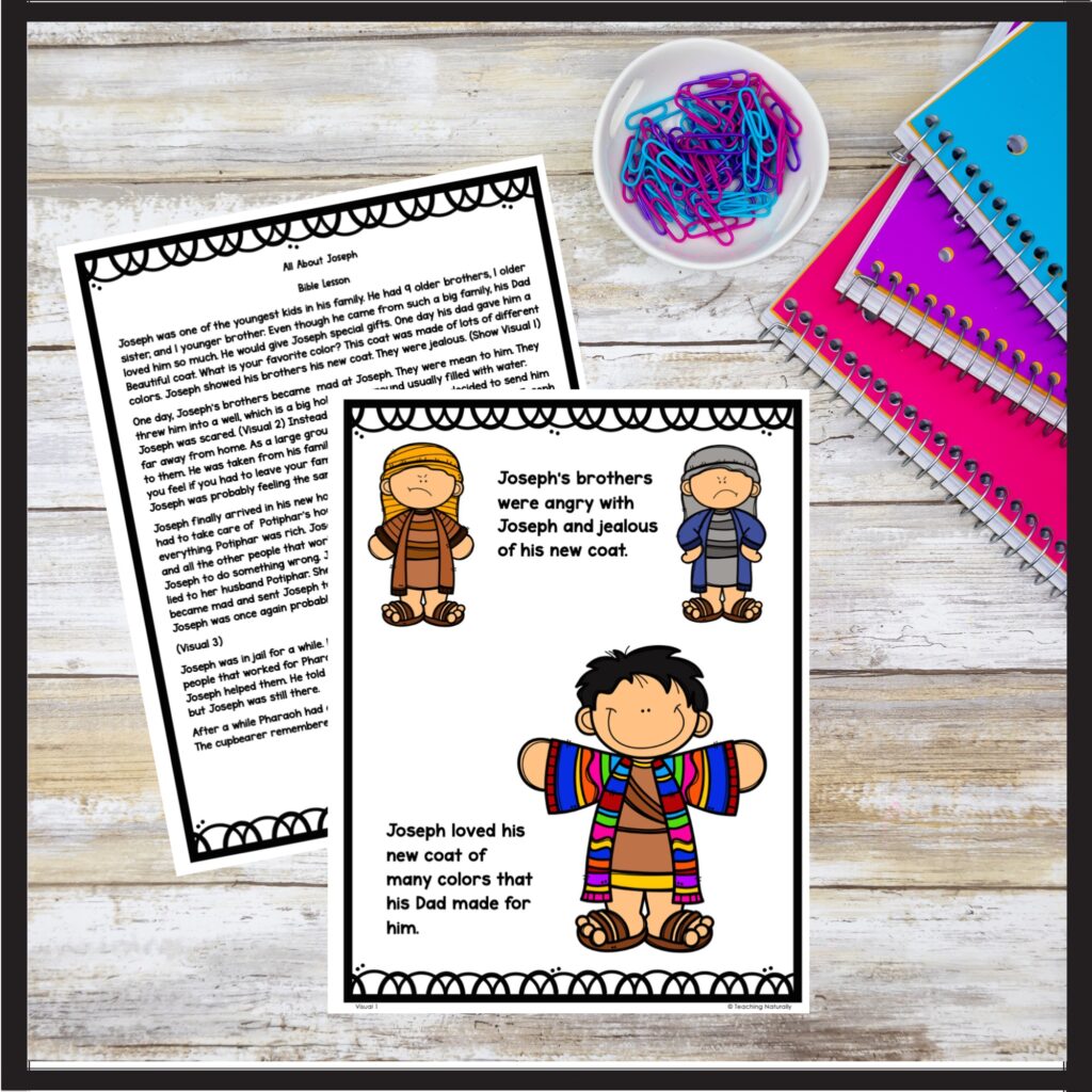 Joseph and His Coat of Many Colors Bible Lesson with Visuals ...