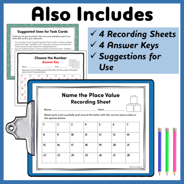 4th Grade Place Value Games with Task Cards to One Million Scoot | Made ...