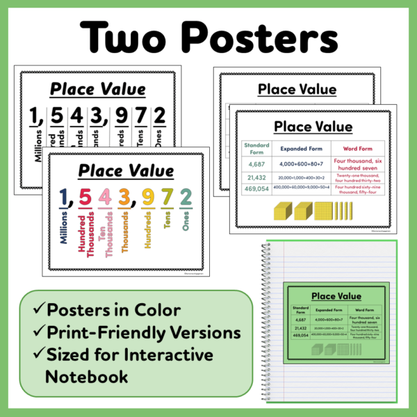 4th Grade Place Value Games with Task Cards to One Million Scoot | Made ...