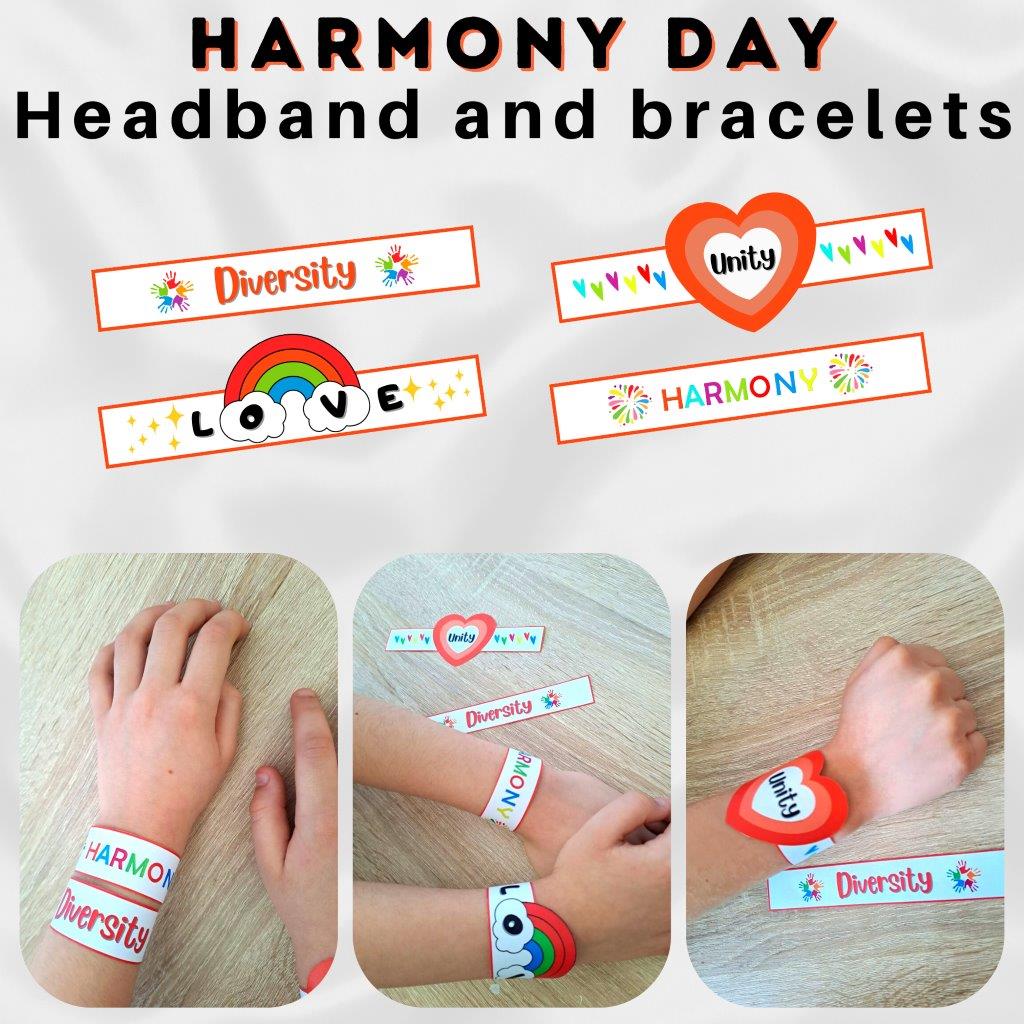 Harmony Day Headband and Bracelets, Harmony week Crown | Made By Teachers