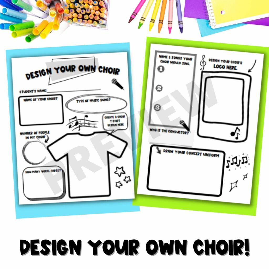 Creative Choir Sub Plans- 3 Days of NO PREP, Fun Lessons. Choir Lesson ...