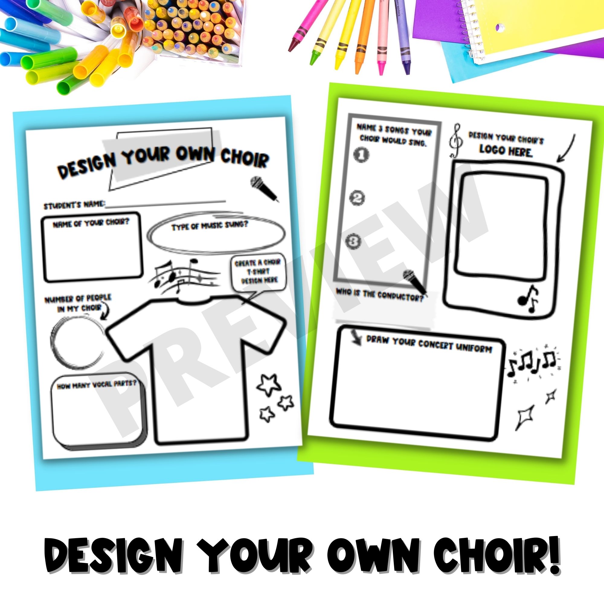 Creative Choir Sub Plans- 3 Days of NO PREP, Fun Lessons. Choir Lesson ...