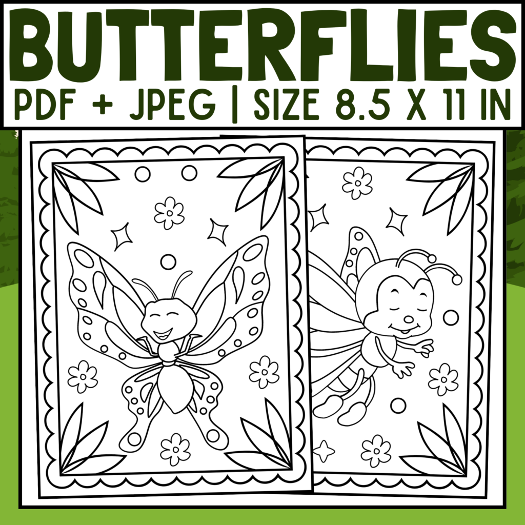 Butterfly Coloring Pages | Spring Coloring Pages | Spring Coloring ...