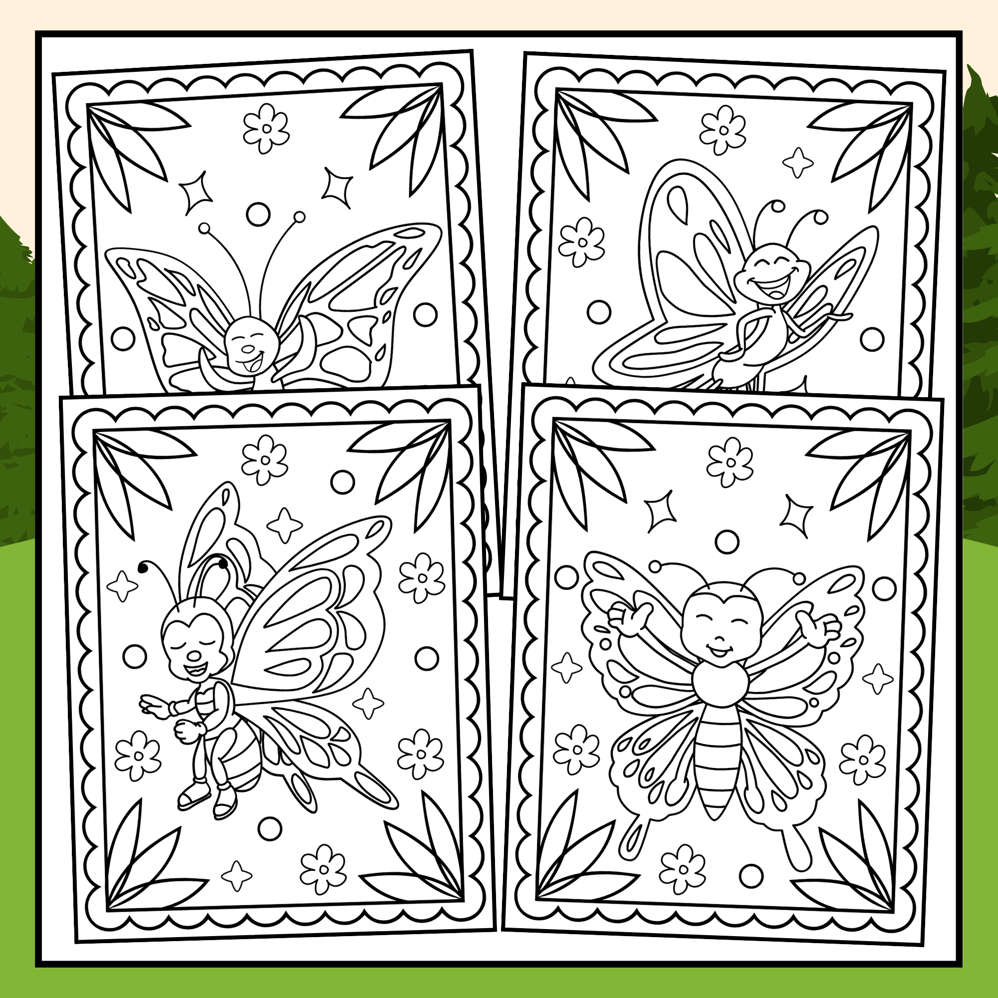 Butterfly Coloring Pages | Spring Coloring Pages | Spring Coloring ...
