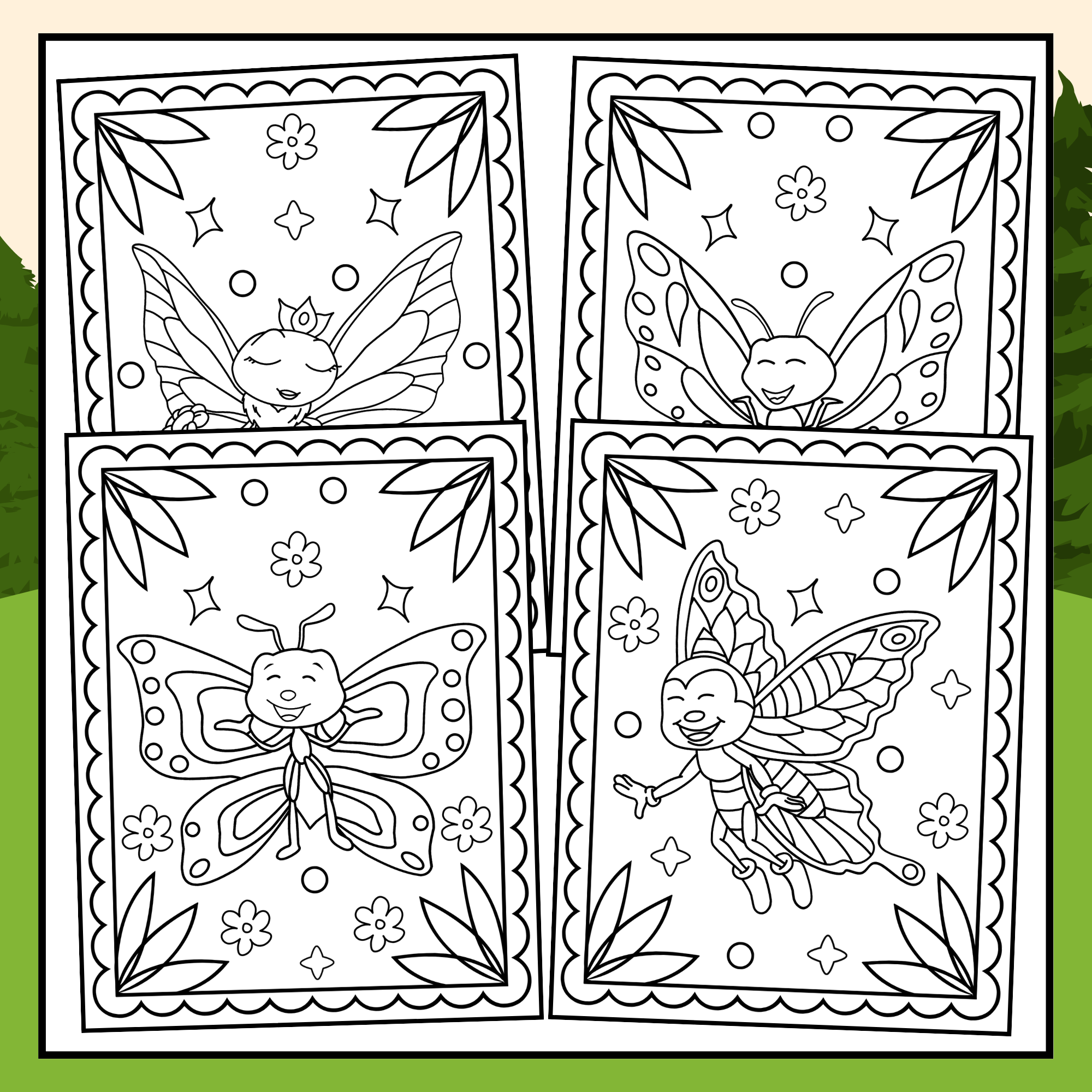 Butterfly Coloring Pages | Spring Coloring Pages | Spring Coloring ...