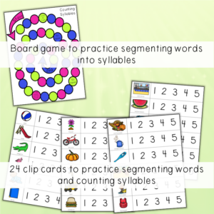 Blending and Segmenting Syllables for Phonological Awareness | Made By ...