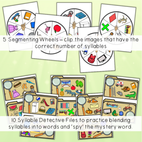 Blending and Segmenting Syllables for Phonological Awareness | Made By ...