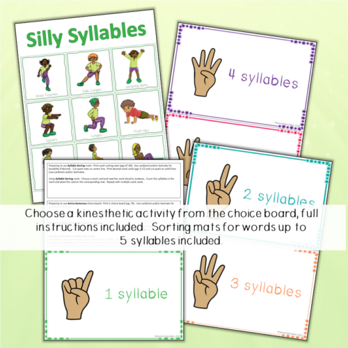 Blending and Segmenting Syllables for Phonological Awareness | Made By ...
