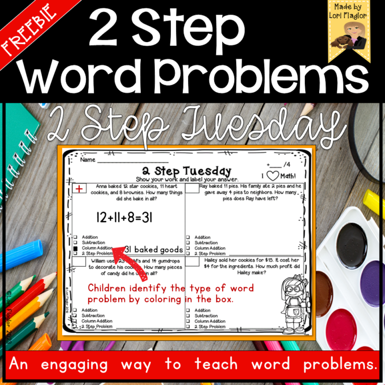 FREE Math Two-Step Word Problems | Made By Teachers