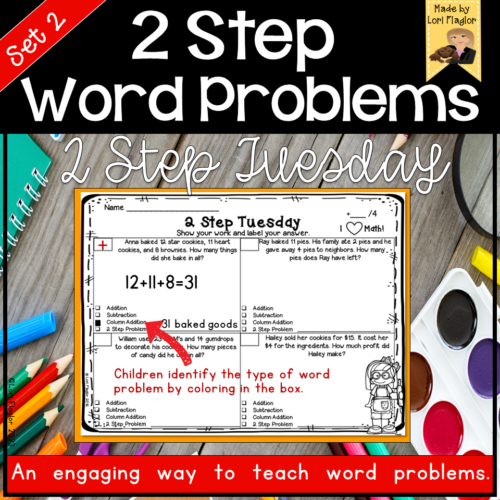 Math Two-Step Word Problems Set 2 | Made By Teachers