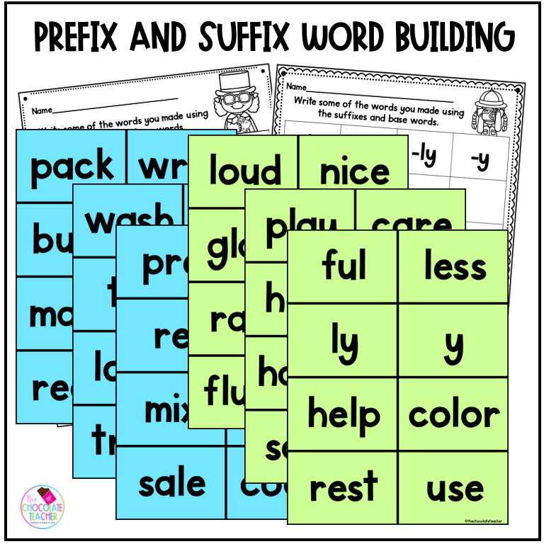 Prefixes and Suffixes - 1st Grade Grammar Worksheets and Activities ...