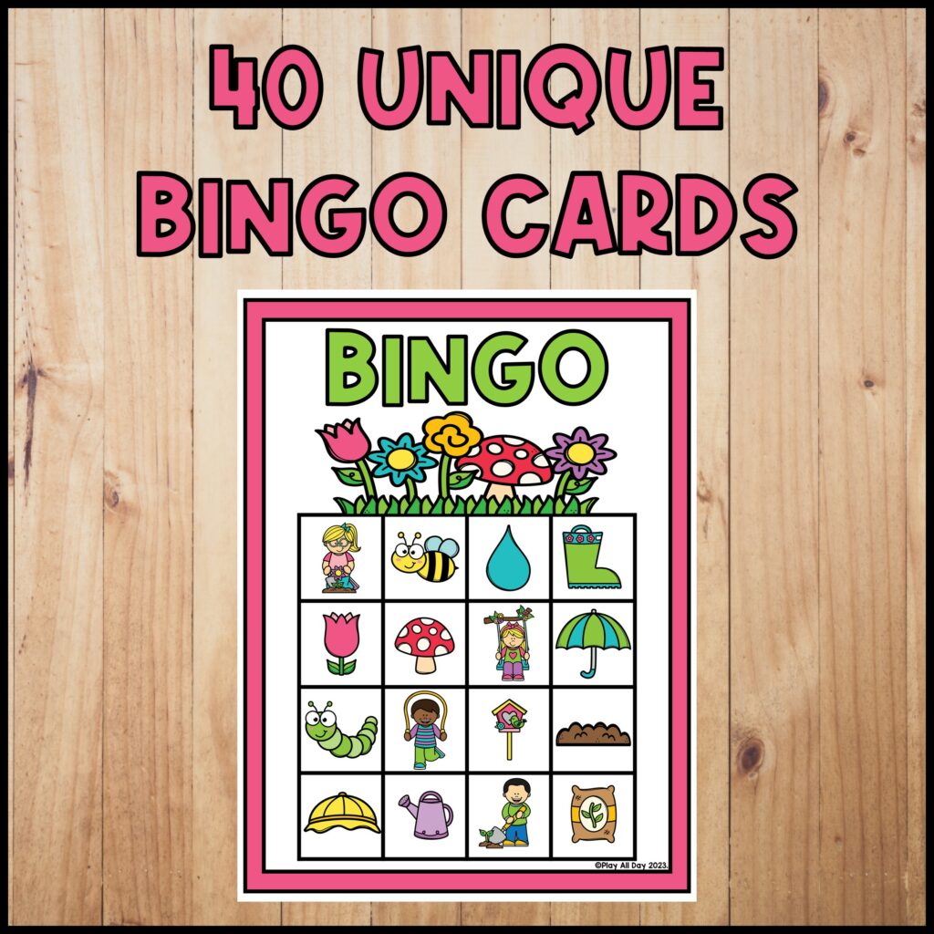 Spring Bingo Games with Digital Calling Cards | Made By Teachers