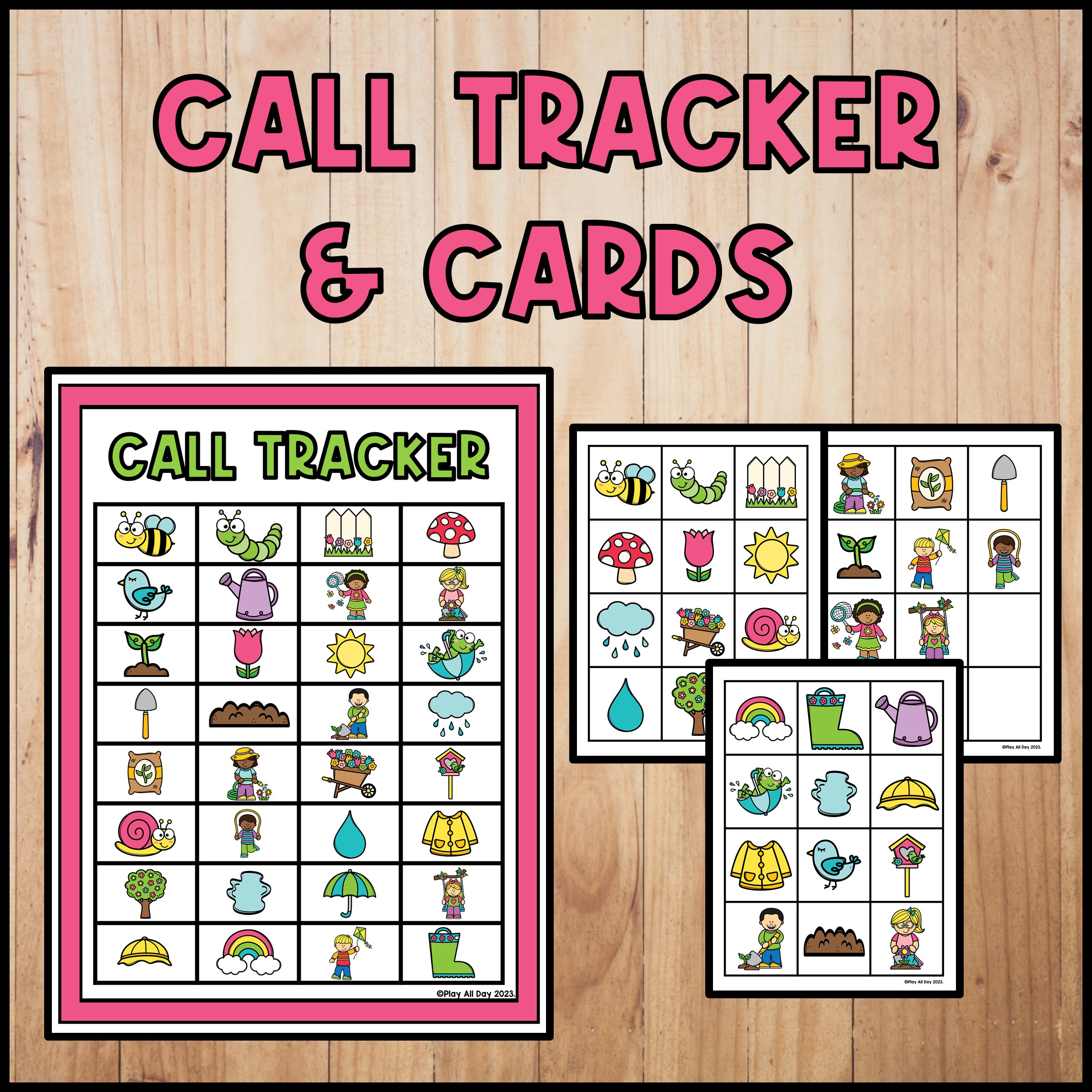 Spring Bingo Games with Digital Calling Cards | Made By Teachers