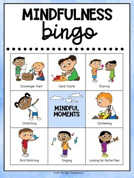 MINDFULNESS - Bingo Game | Made By Teachers