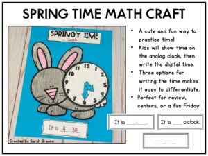 Spring Time Math Craft | Made By Teachers