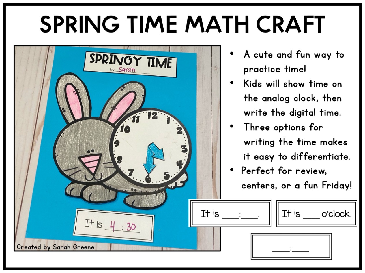 Spring Time Math Craft | Made By Teachers