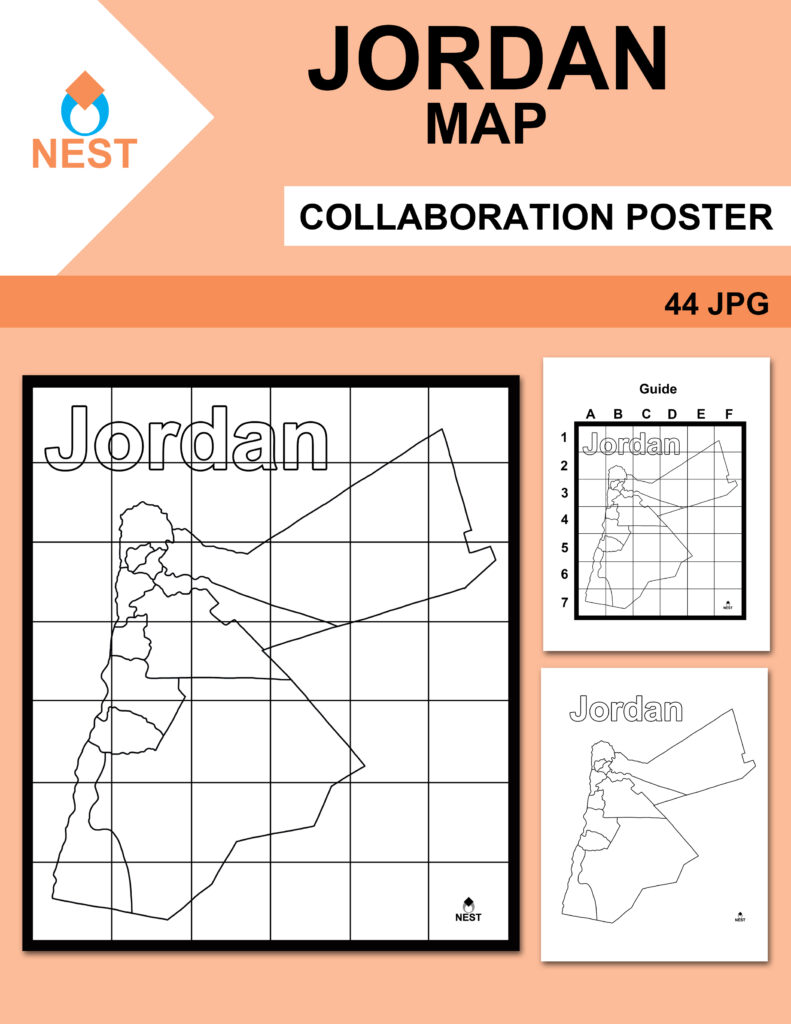 Jordan Map Collaboration Poster | Made By Teachers