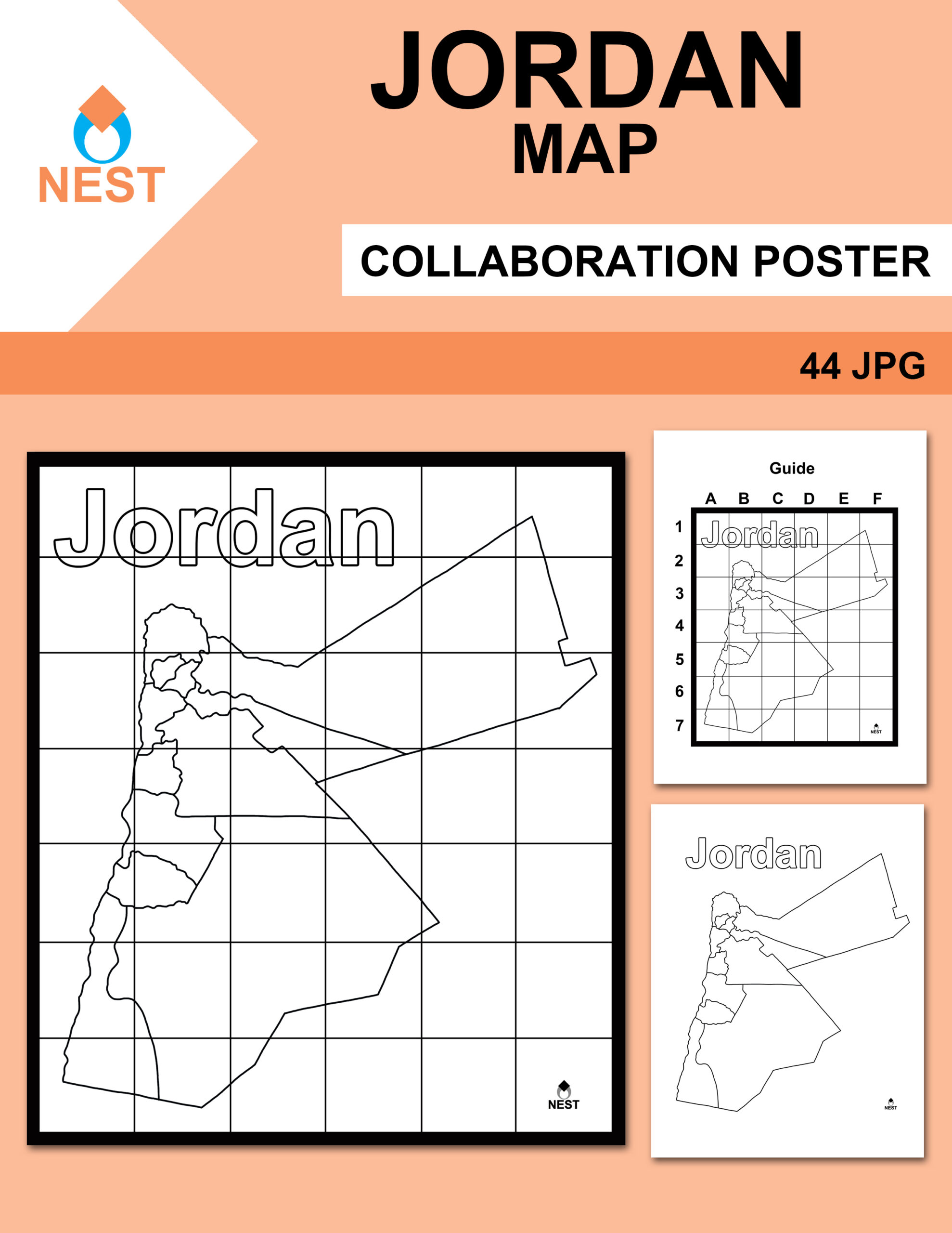 New Jersey Map Collaboration Poster | Made By Teachers