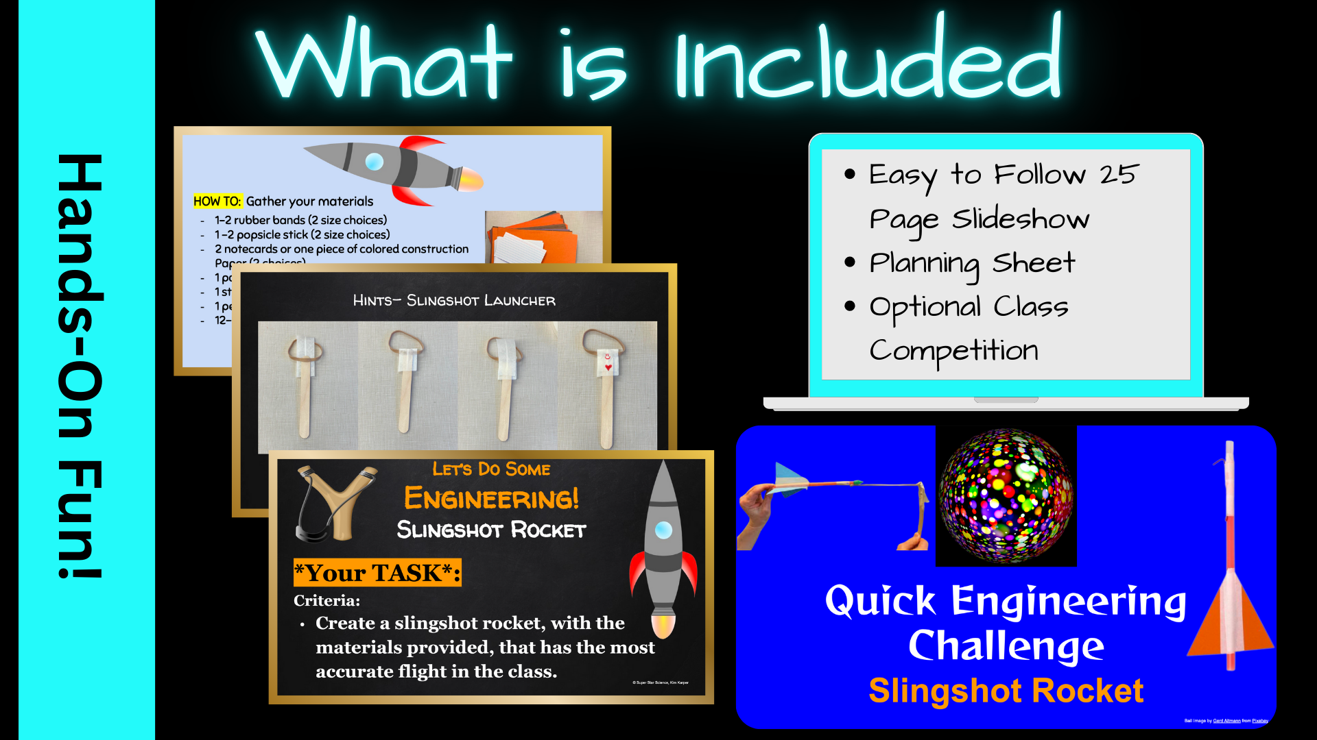 EZ Slingshot Rocket FUN Engineering Challenge NGSS STEM Activity | Made ...