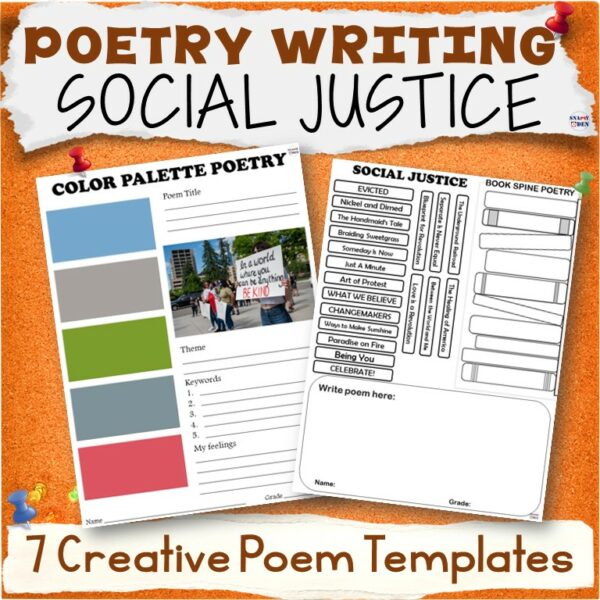 Social Justice Poetry Writing Activities - Poem Templates | Made By ...