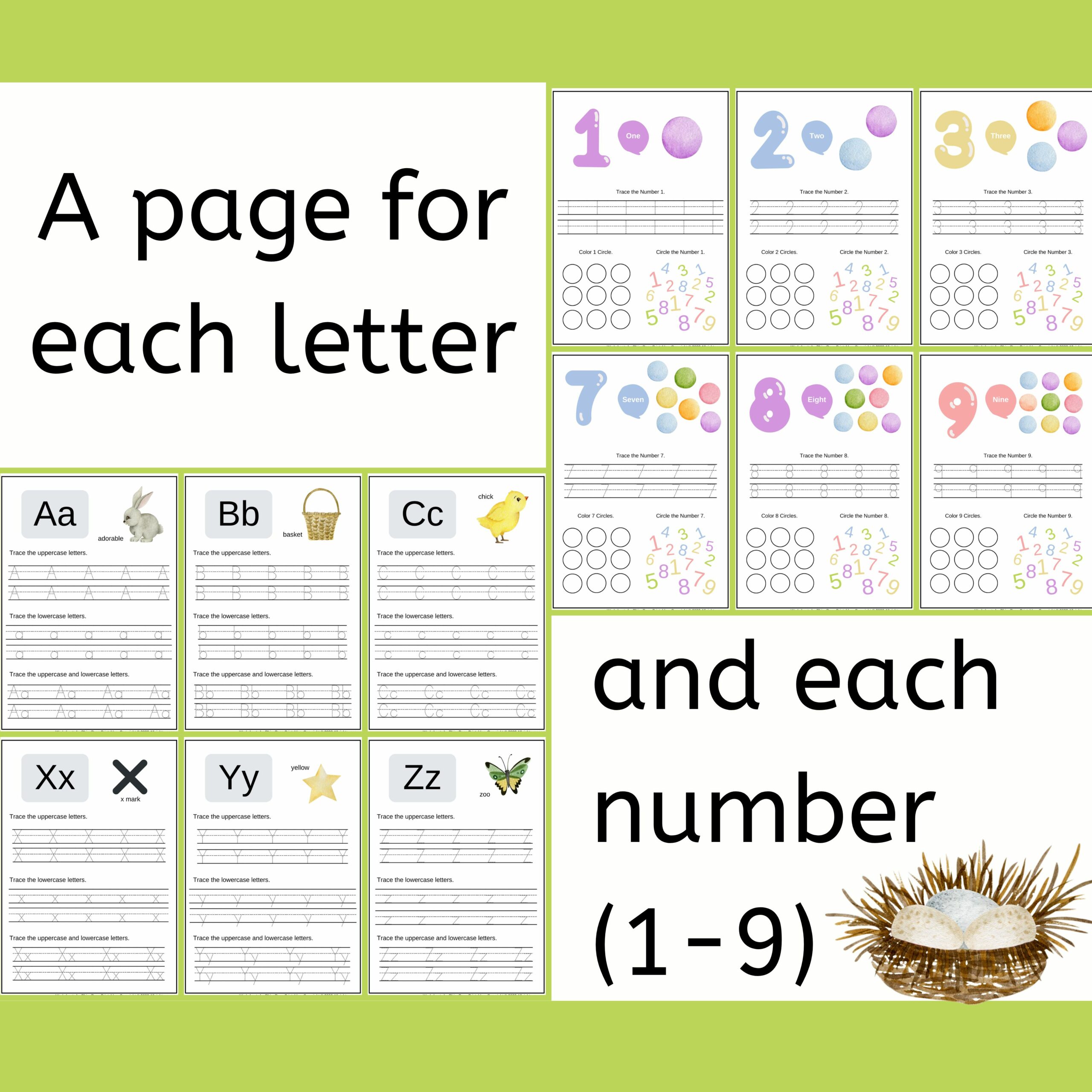 Easter PreK No Prep Worksheets with Eggs, Bunnies, and Flowers | Made ...
