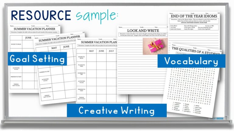 End of School Year Activities - Tasks, Worksheets, Prompts | Made By ...