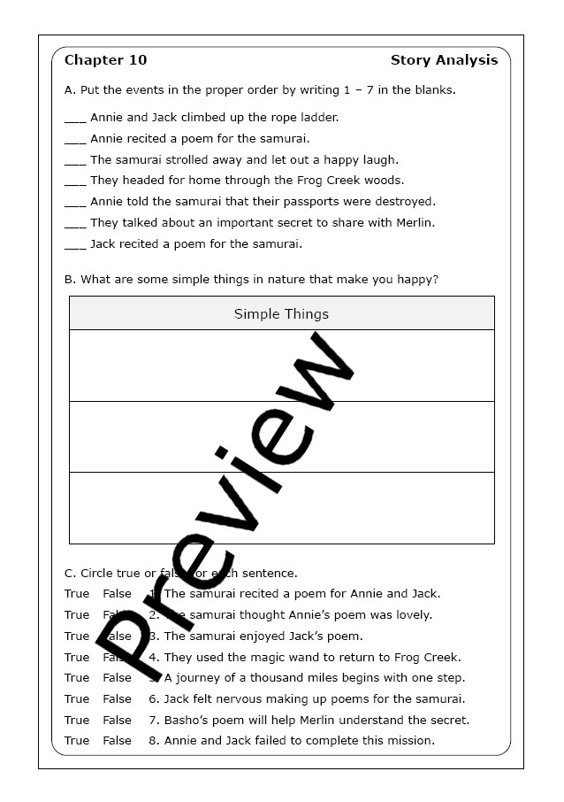 Merlin Mission #9 "Dragon of the Red Dawn" worksheets | Made By Teachers