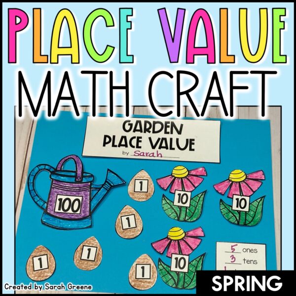 Spring Garden Place Value Math Craft | Made By Teachers
