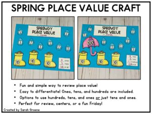 Spring Place Value Math Craft | Made By Teachers
