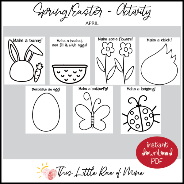 Easter Play Dough Mats - printable - preschool activity - fine motor ...