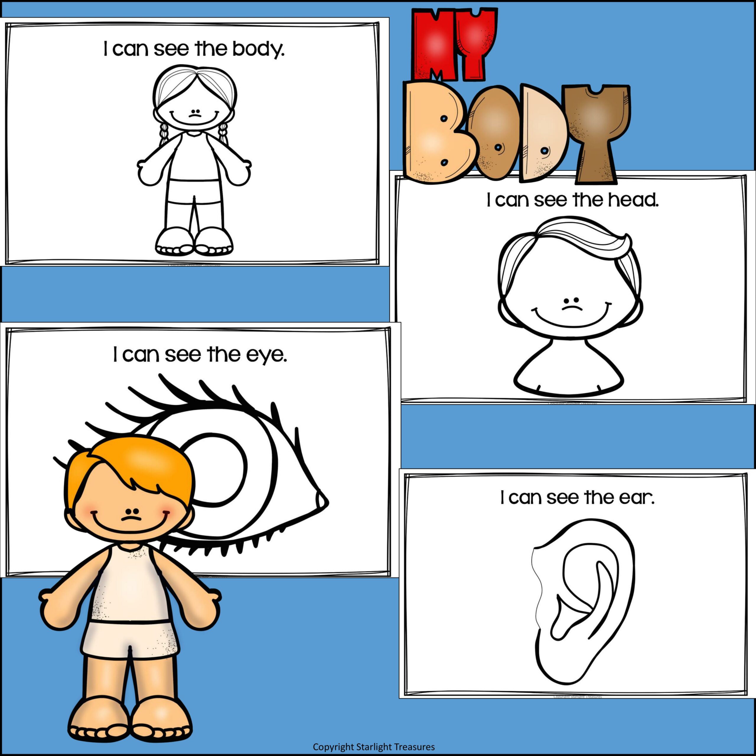 My Body Parts Mini Book for Early Readers | Made By Teachers