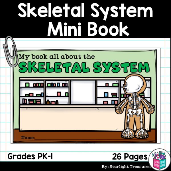 Human Body Systems: Skeletal System Mini Book for Early Readers - Made ...