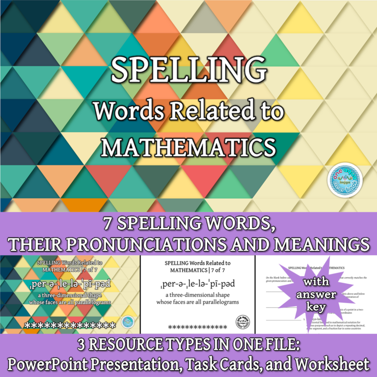 SPELLING Words Related to MATHEMATICS | Made By Teachers