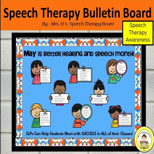 Speech Therapy Bulletin Board and Room Decor for Spring Theme (Copy ...