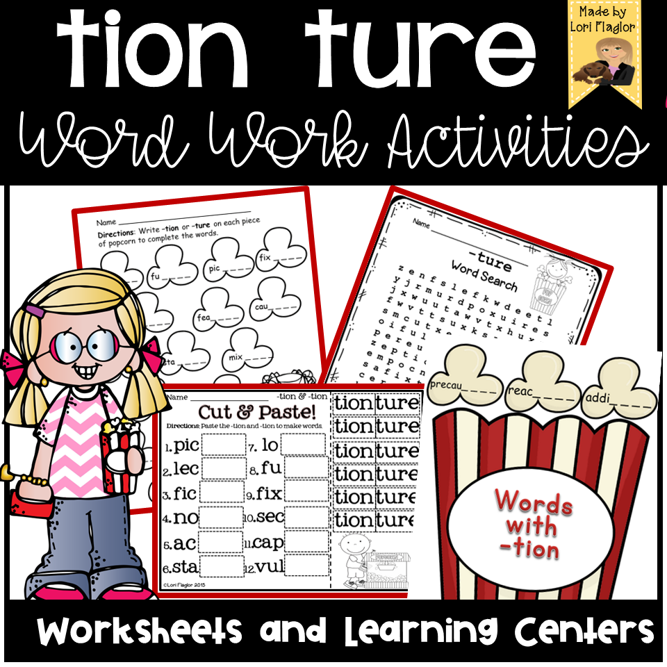 -tion and -ture Word Work Activities | Made By Teachers