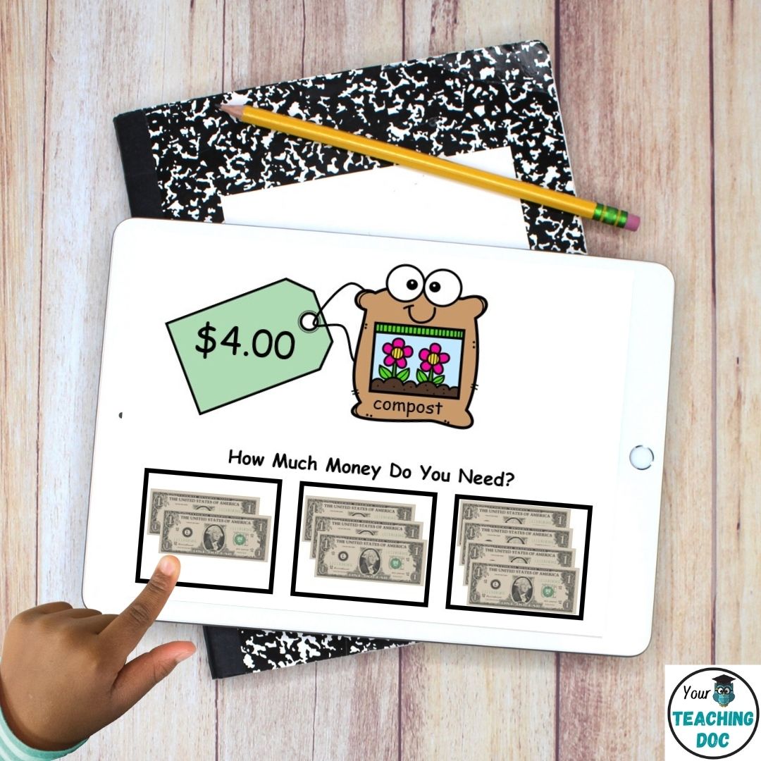 Earth Day Counting and Identifying Money Skills + Task Cards | Made By ...