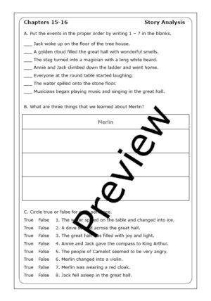 Merlin Missions #1 to #10: A Bundle of Worksheets | Made By Teachers