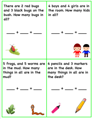 Kindergarten Word Problems Within 10 | Made By Teachers