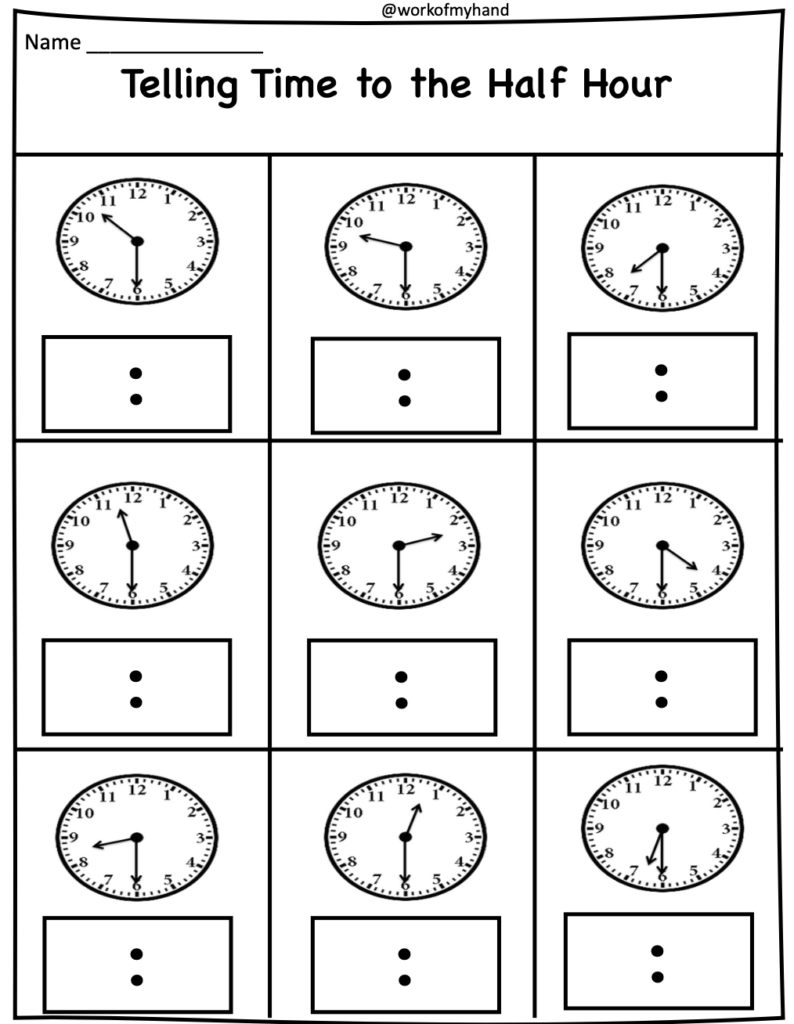 1.MD.3 Telling Time to the Hour | Made By Teachers