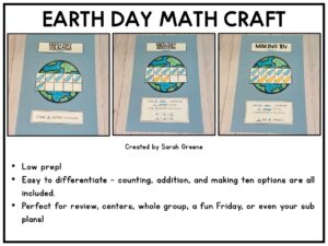 Earth Day Math Craft for Counting, Addition, or Making Ten | Made By ...