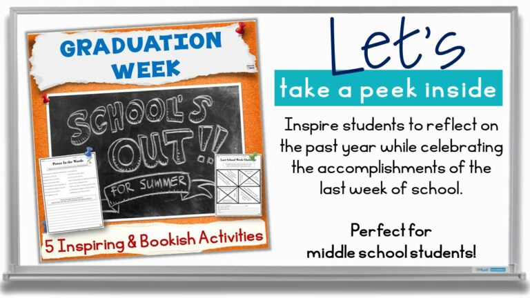 Last Week of School - End of the Year, Graduation Activities | Made By ...