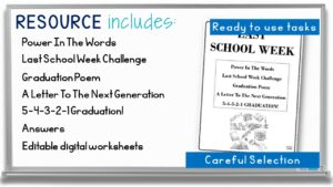 Last Week of School - End of the Year, Graduation Activities | Made By ...