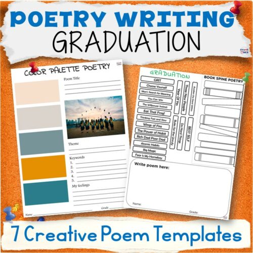 Graduation Poetry Writing Activities - End of School Year Poem ...